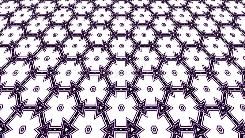 Graphic 2D Video Pattern that Tilts Up and Moves, Composed of Designs ...