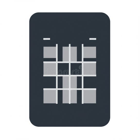 A Graphic of a Dark Blue Rectangle with Rounded Corners, Featuring a ...