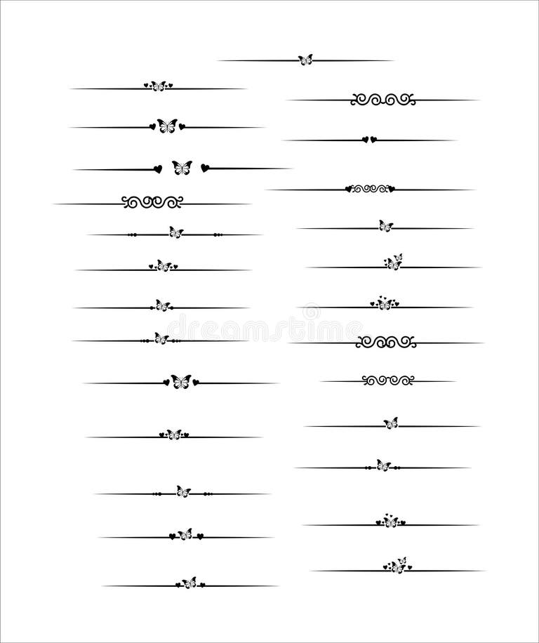 Decorative Line Breaks Stock Illustrations – 137 Decorative Line Breaks ...