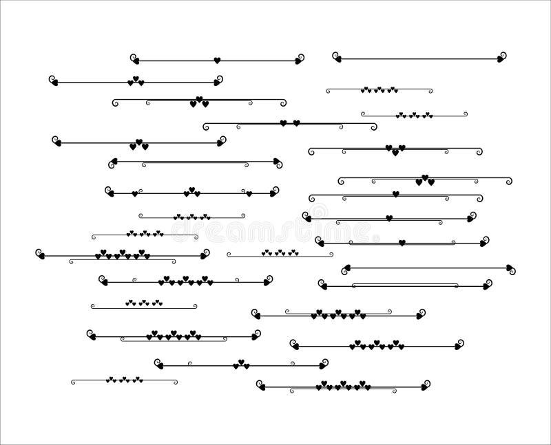 Graphic Decorative Elements Set Stock Vector - Illustration of ...