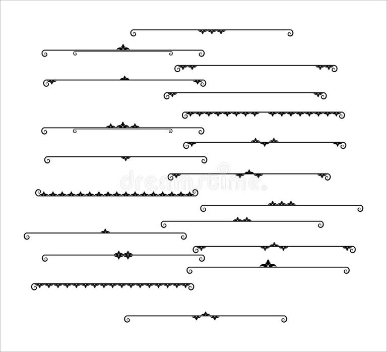 Decorative Line Breaks Stock Illustrations – 235 Decorative Line Breaks ...