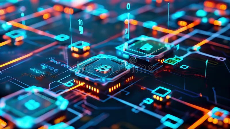 A Graphic Depicting the Blockchain Technology Process Showcasing the ...