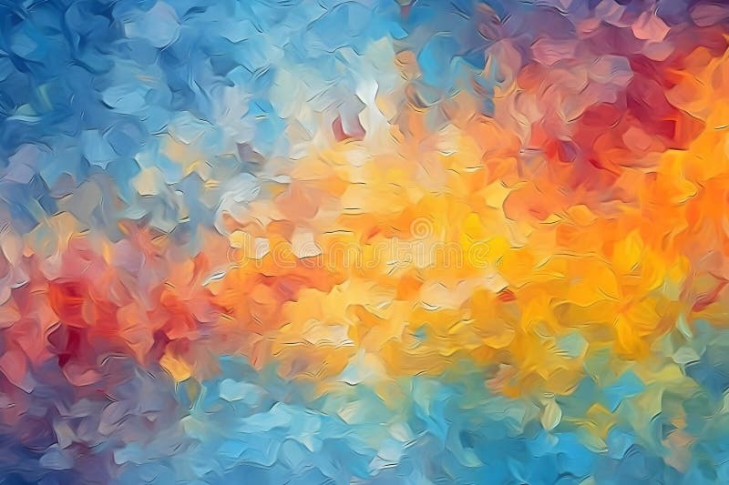 Abstract Background with Multiple Colors, Created by Oil Paint or Dry ...