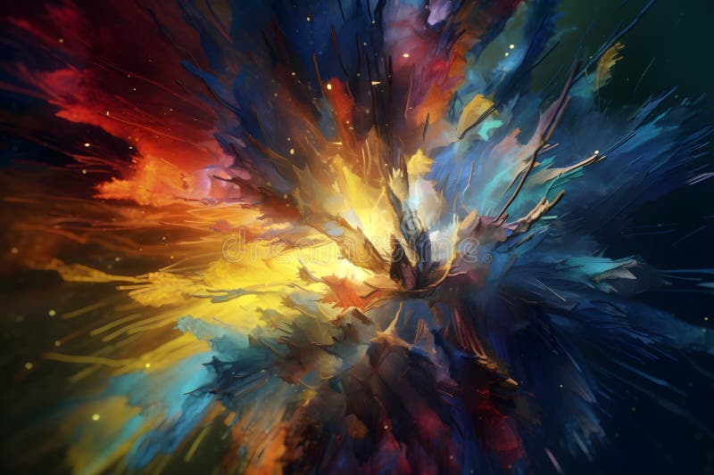 Graphic Depicts an Abstract, Multi-colored Background. Colorful ...