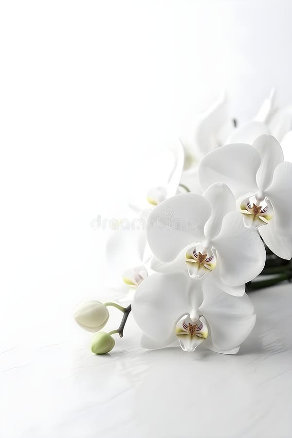 White Flowers on a White Background, Creating a Delicate and Subtle ...