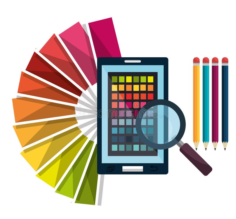 Graphic Design Art and Profession Theme Stock Illustration ...