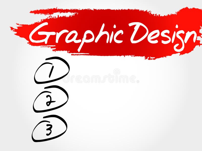 Graphic Design blank list stock illustration. Illustration of ...