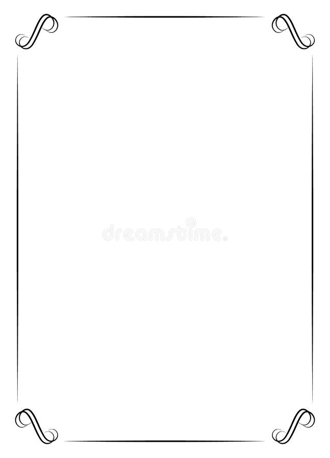 Graphic Design Border Frame. Marketing Vector Background. Stock Vector ...
