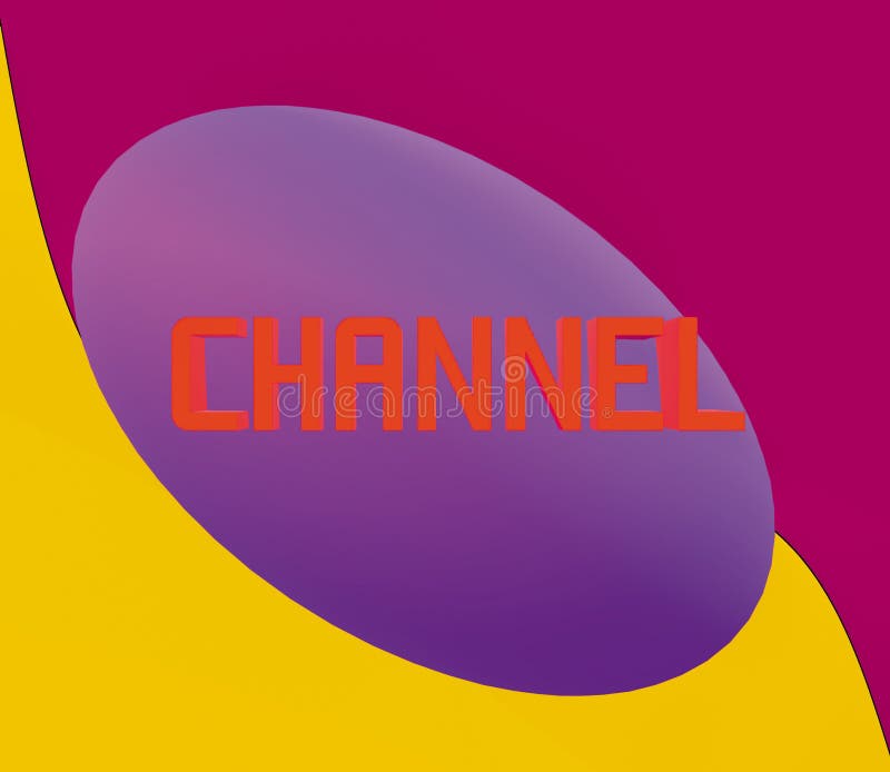 Graphic Design for Channels in 3D Stock Illustration - Illustration of ...