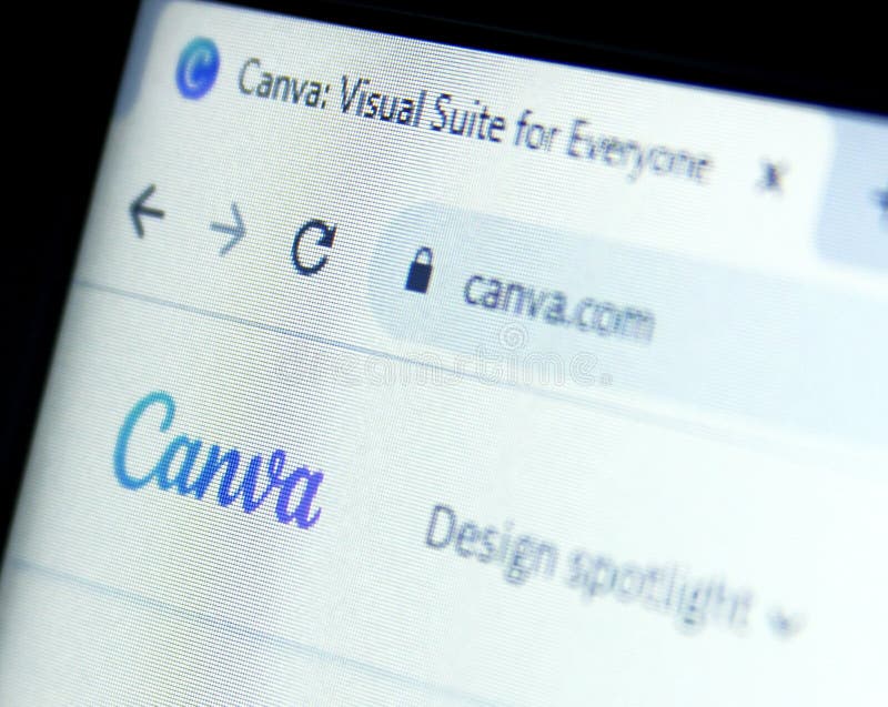 Canva website editorial photography. Image of computer - 296226007