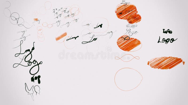 Graphic Design Concept: Logo Design Process Stock Video - Video of ...