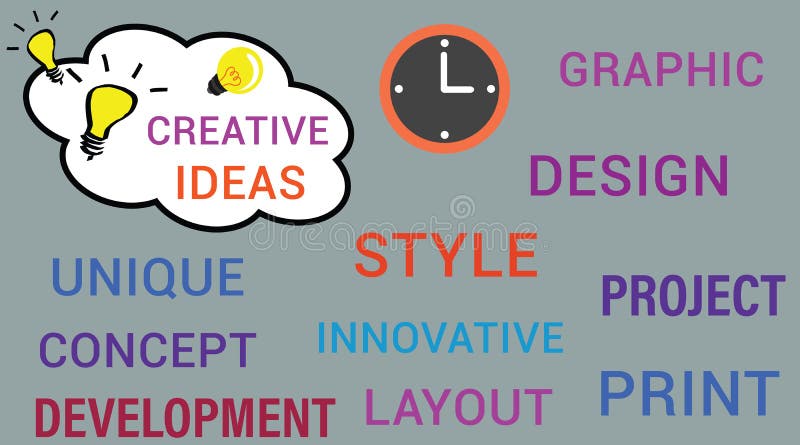 Graphic design concept stock illustration. Illustration of idea - 191825281