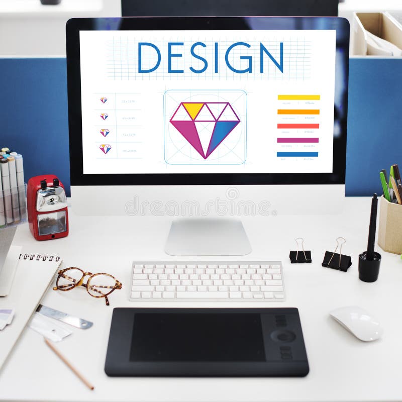 Graphic Design Creative Imagination Concept Stock Photo - Image of ...