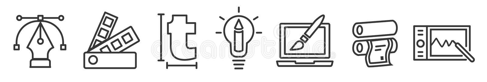 Graphic design concept stock illustration. Illustration of arts - 65826896