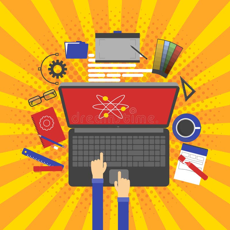 Computer Graphic Designer Cartoon Stock Illustrations – 6,237 Computer ...