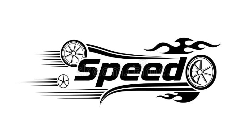 Graphic Design with Dynamic Speed Elements and Racing Visuals Stock ...