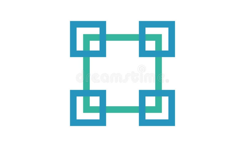 Graphic Design Element, Square Anchor Point Icon Design Stock ...