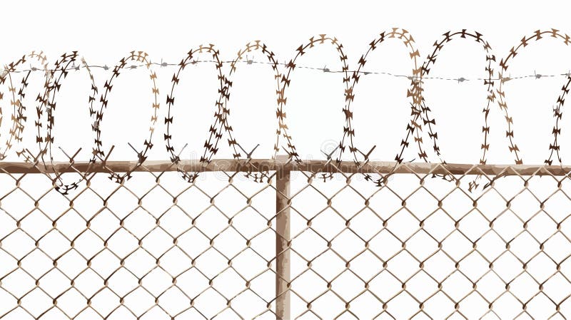 Barbed Wire Borders and Lines Graphic Design Element Stock Illustration ...