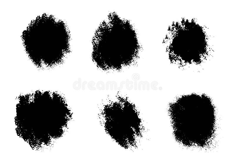 Ink Paint Sprinkle or Splatter Black Isolated on White Stock Vector ...