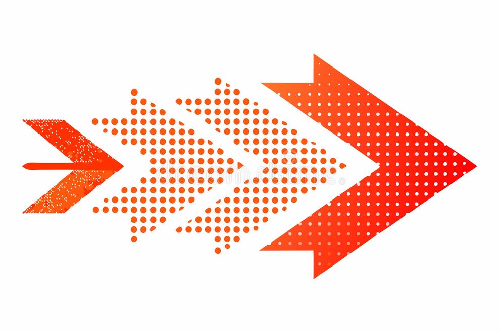 Dynamic Arrow Design Illustrates Forward Momentum Stock Illustration ...