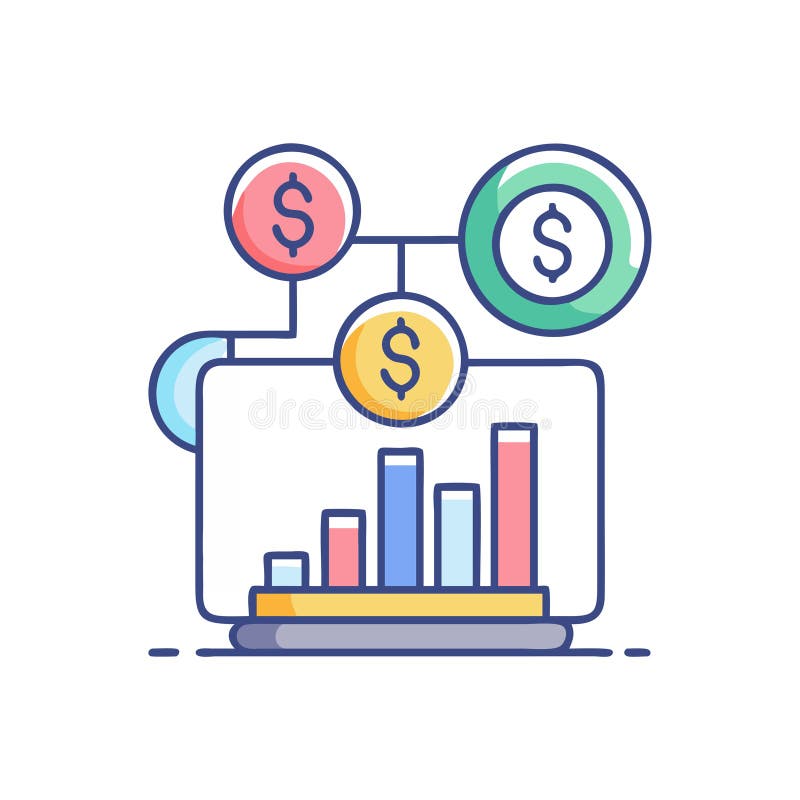 Graphic Design for Financial Benchmarking Stock Vector - Illustration ...