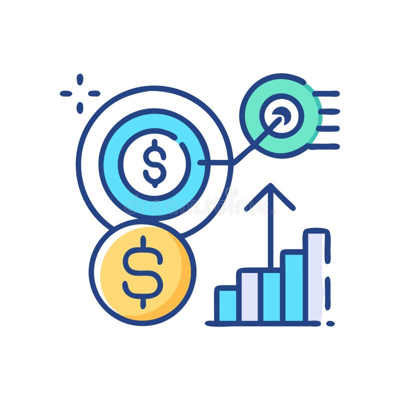 Graphic Design for Financial Goal Setting Stock Vector - Illustration ...