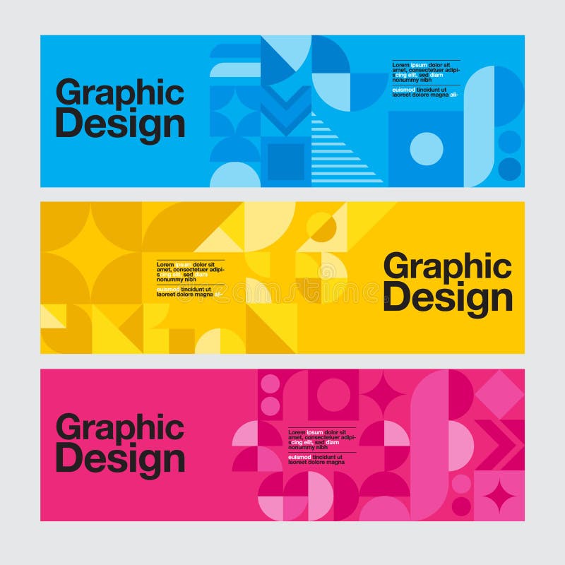 Graphic Design, Geometry Shape, Banner ,Layout Template Stock Vector ...