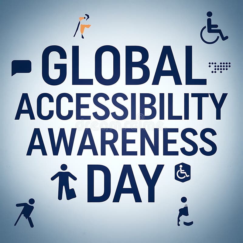 Graphic Design for Global Accessibility Awareness Day Stock ...