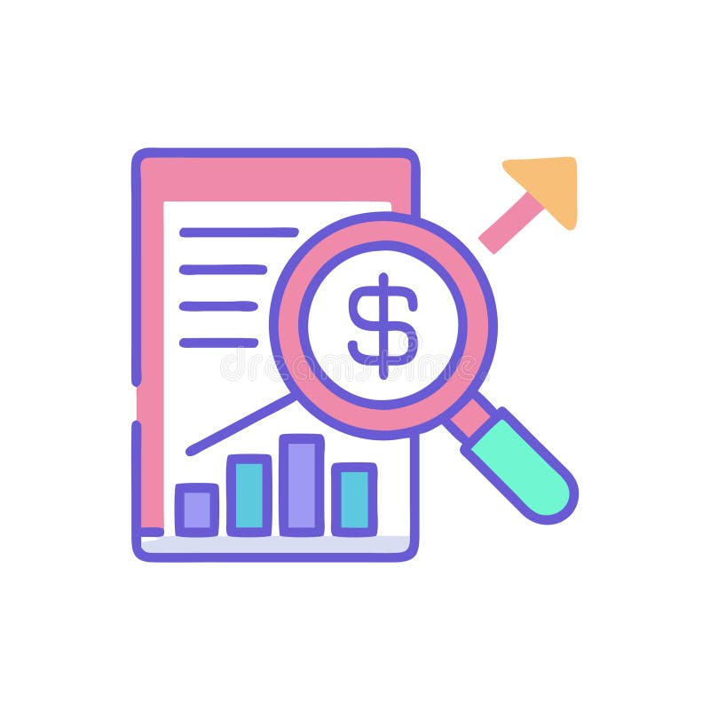 Market analysis logos stock vector. Illustration of inspect - 99109062