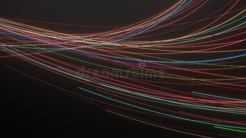 A Graphic Design Material of 3D Rendering with a Thin Glow Like a ...