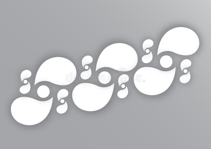 Graphic Design Drop Shape Decoration Stock Illustration - Illustration ...