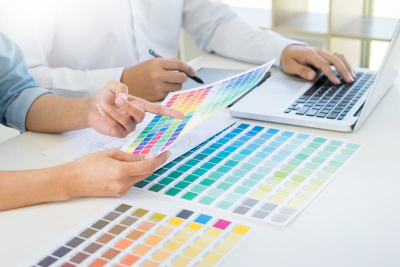 Graphic Design Partners Working Together Renovation and Technology ...