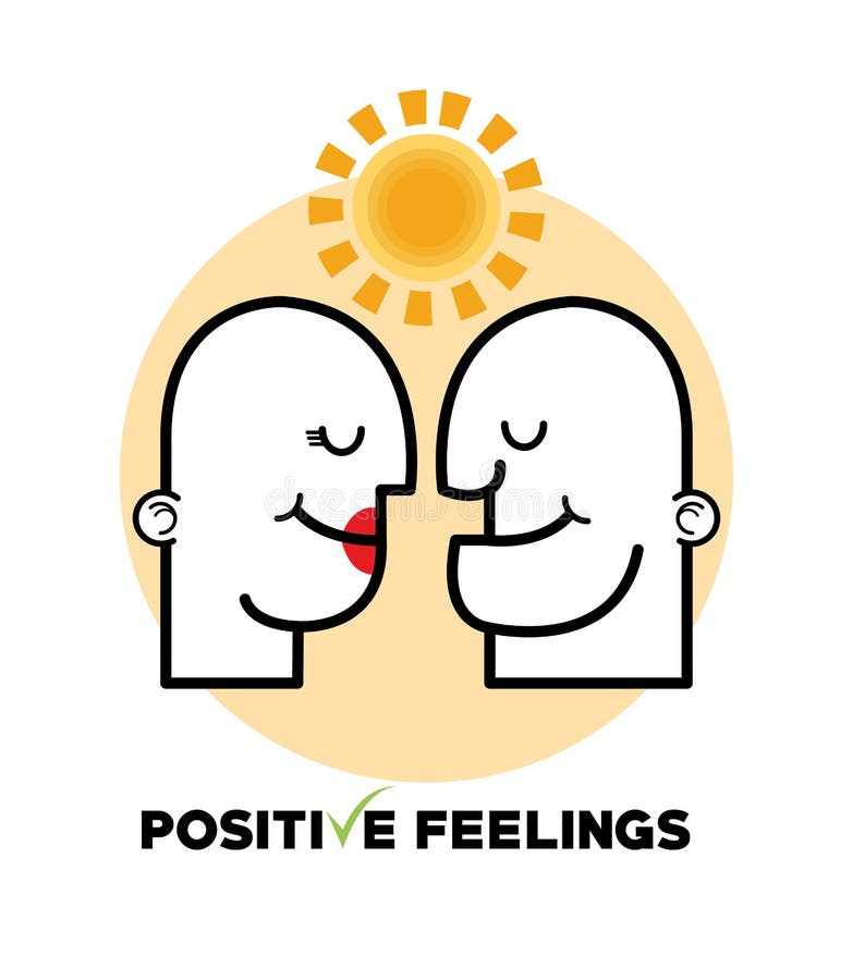 Positive Feeling Icon. Thinking Design. Vector Graphic Stock Vector ...