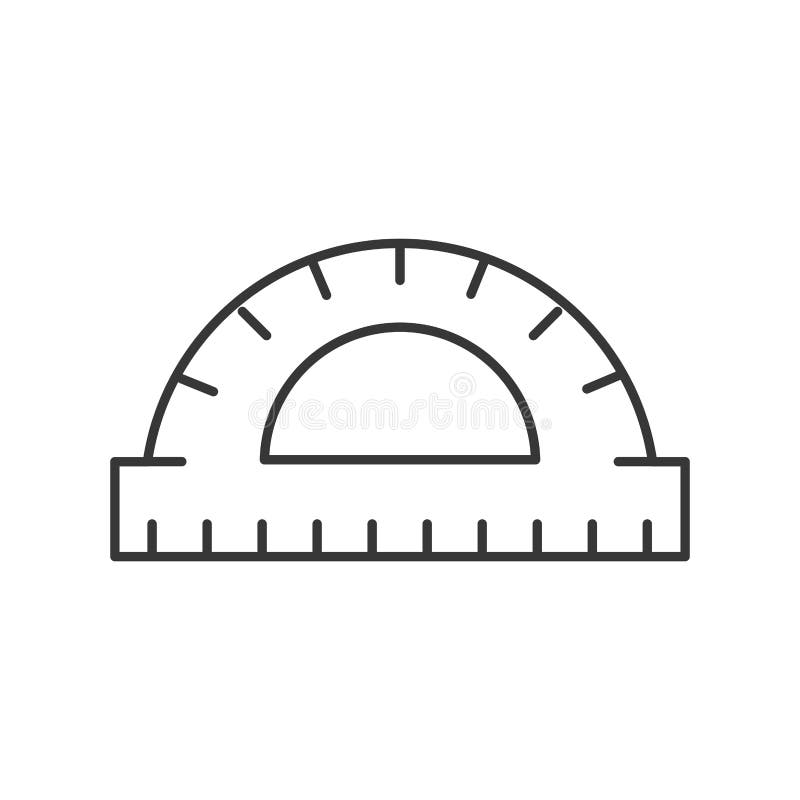 Graphic Design Protractor Angle Measure Tool Stock Vector ...