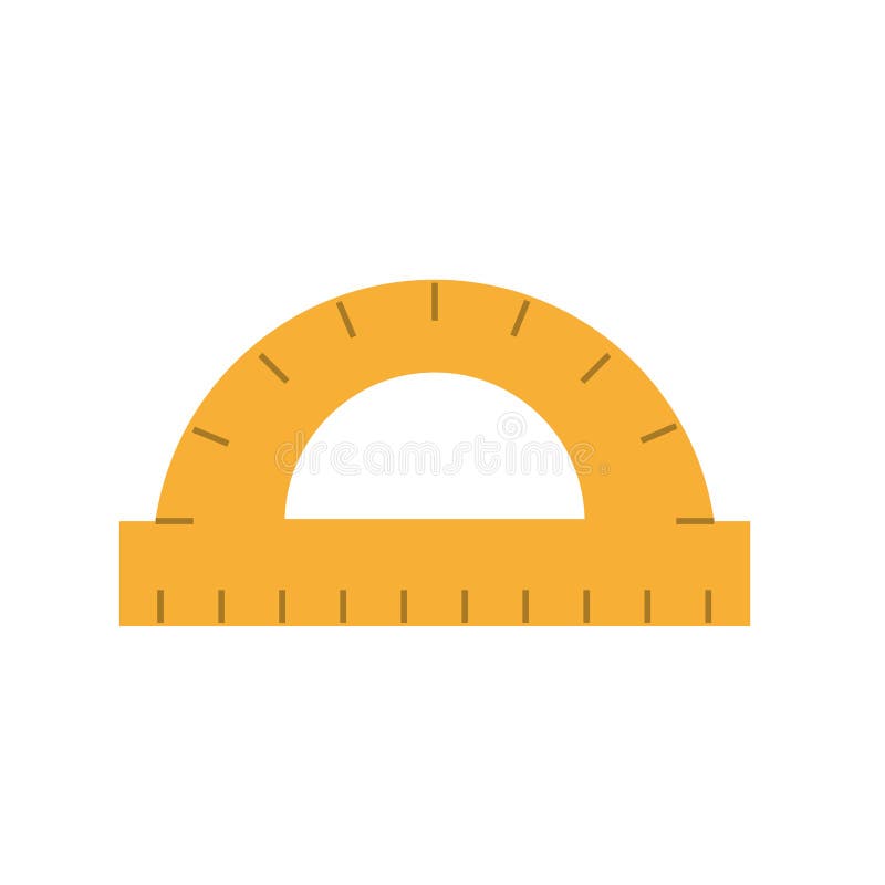Graphic Design Protractor Angle Measure Tool Stock Vector ...