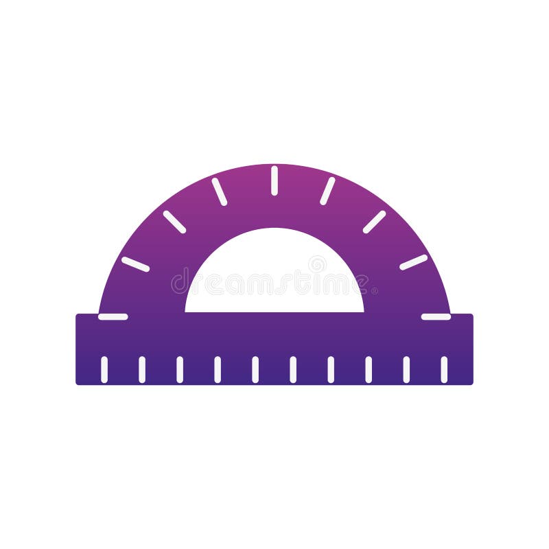 Graphic Design Protractor Angle Measure Tool Stock Vector ...