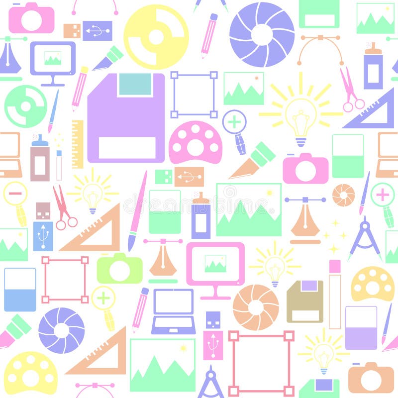 Graphic Design Seamless Pattern Background Icon Stock Vector ...
