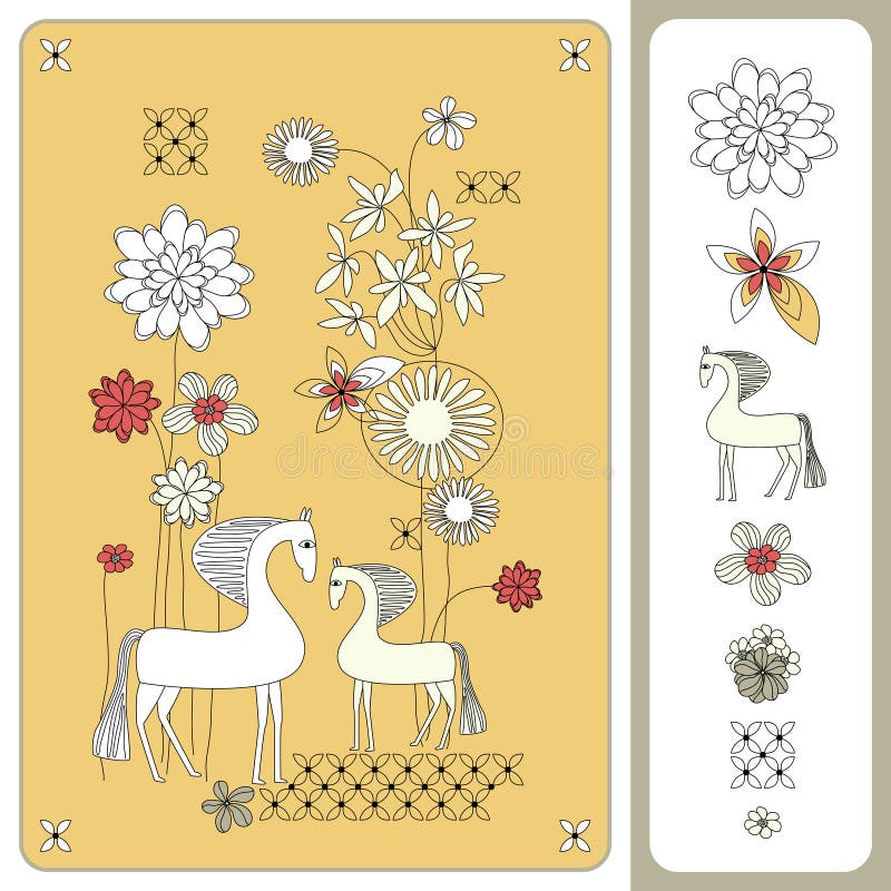 Graphic design set stock illustration. Illustration of card - 8752524