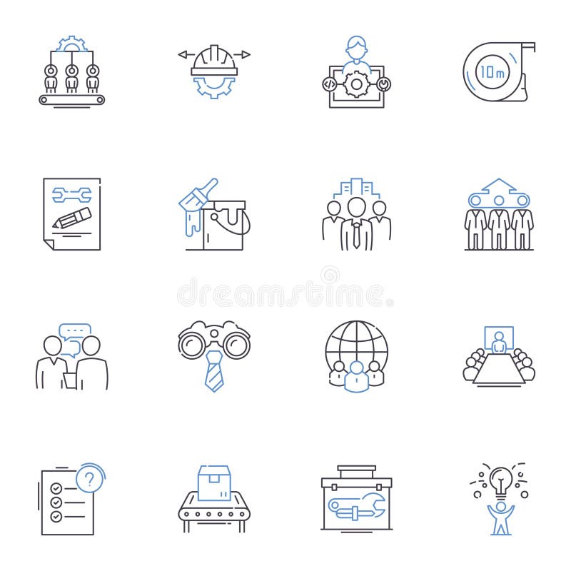 Graphic Design Studio Line Icons Collection. Creativity, Typography ...