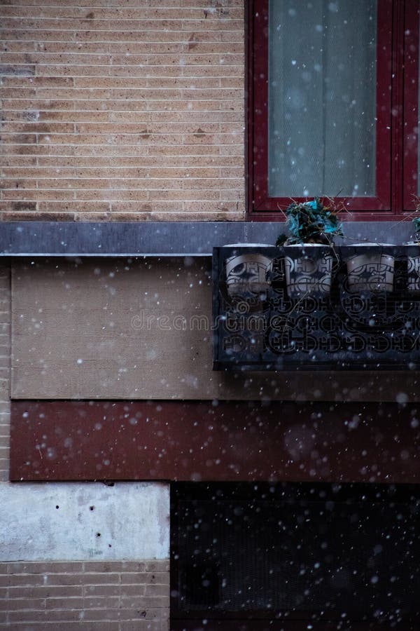 Dark Red Burgundy Front Stoop and House Decoration Stock Image - Image ...