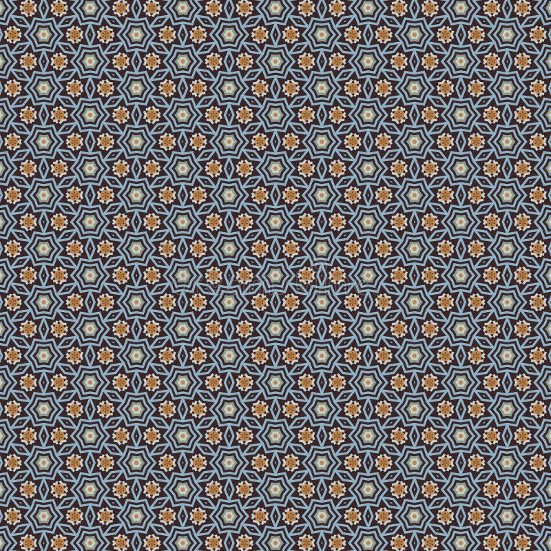 Mosaic Geometric Pattern in Repeat. Fabric Print. Seamless Background ...
