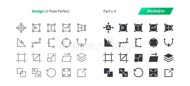 Graphic Design UI Pixel Perfect Well-crafted Vector Thin Line and Solid ...