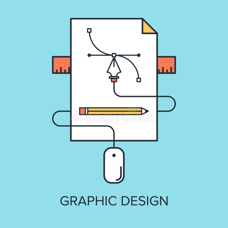 Graphic Design Vector Illustration Concept Stock Illustration ...