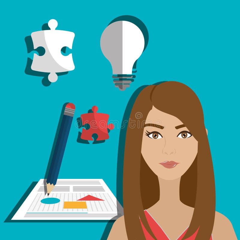 Graphic Design Work Occupation, Stock Illustration - Illustration of ...