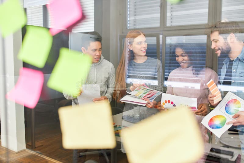 Graphic Designer in a Brainstorming Workshop Stock Image - Image of ...