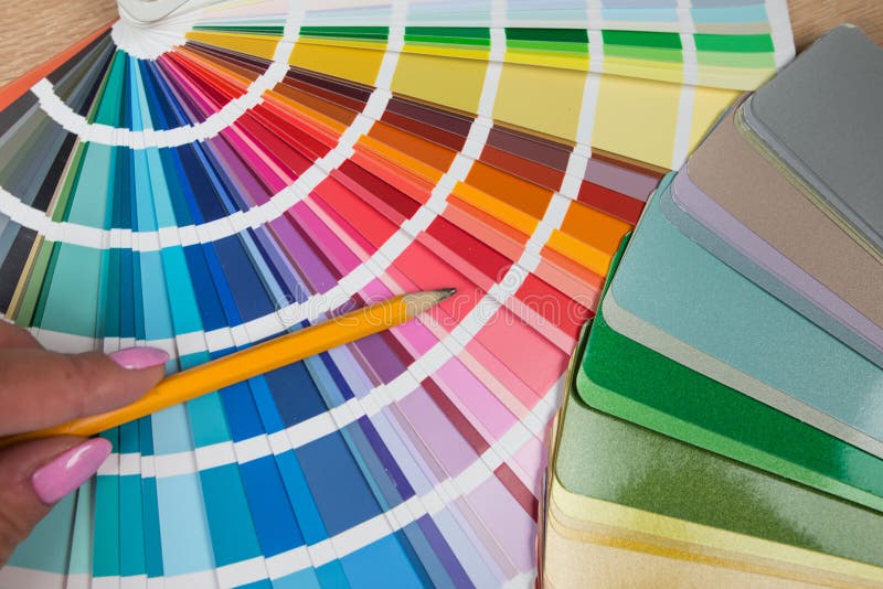Bright Samples of Color Palette Stock Photo - Image of creativity ...