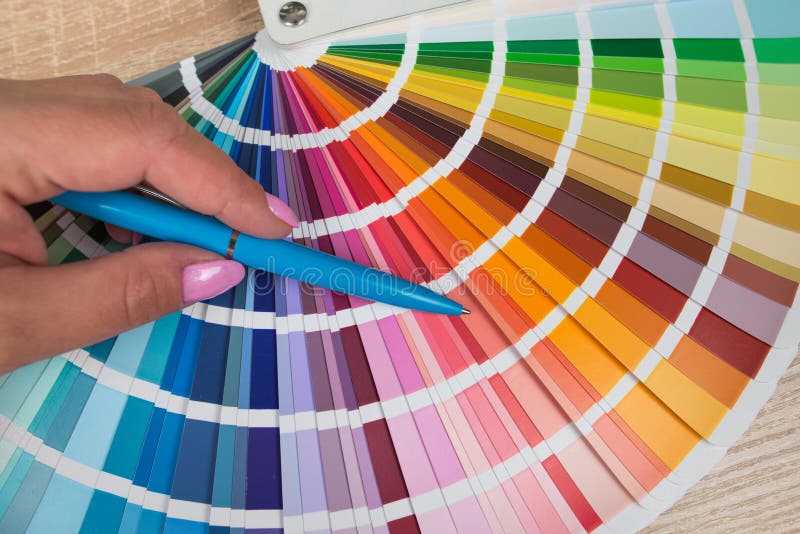 Bright Samples of Color Palette Stock Photo - Image of creativity ...