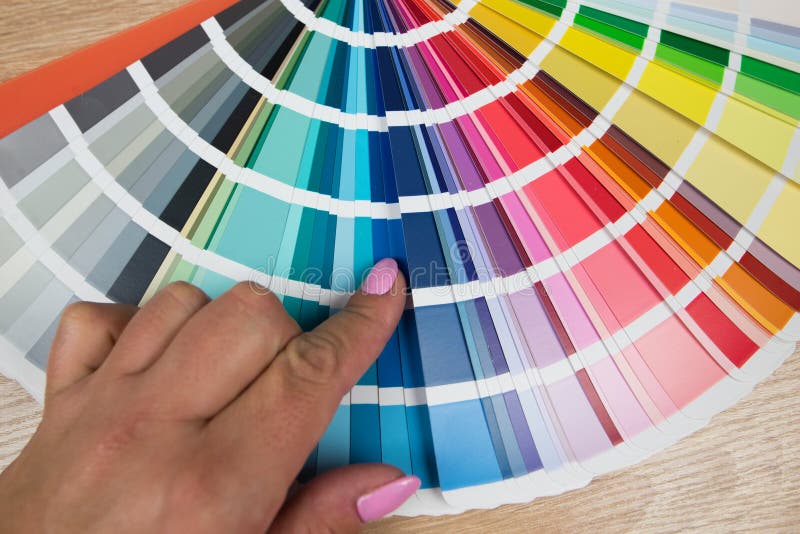 Bright Samples of Color Palette Stock Photo - Image of creativity ...