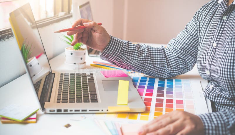 The Graphic Designer Creative Team is Currently Working on the Design ...