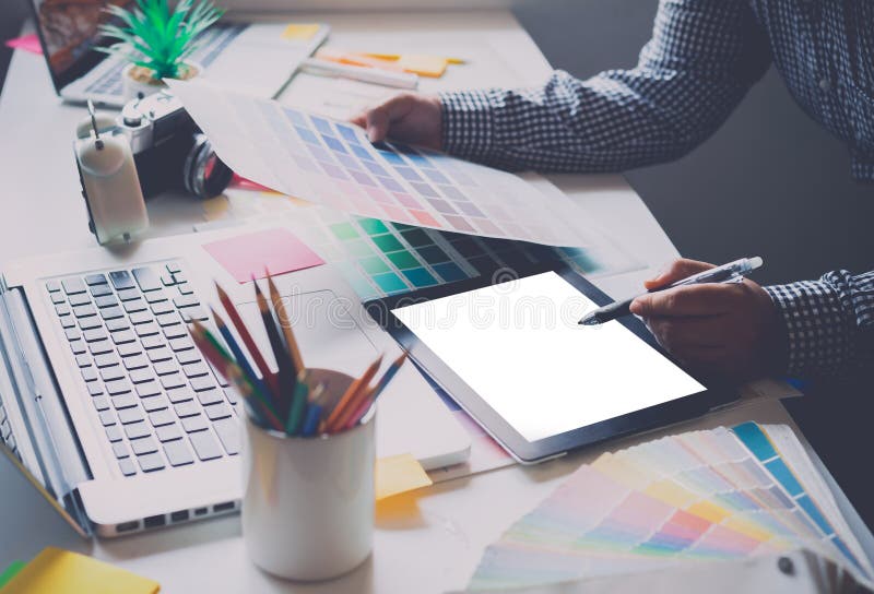 The Graphic Designer Creative Team is Currently Working on the Design ...